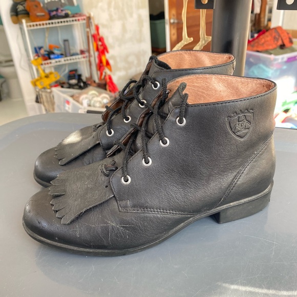 Ariat | Shoes | Ariat Kiltie Roper Womens 6 Leather Lace Up Western ...